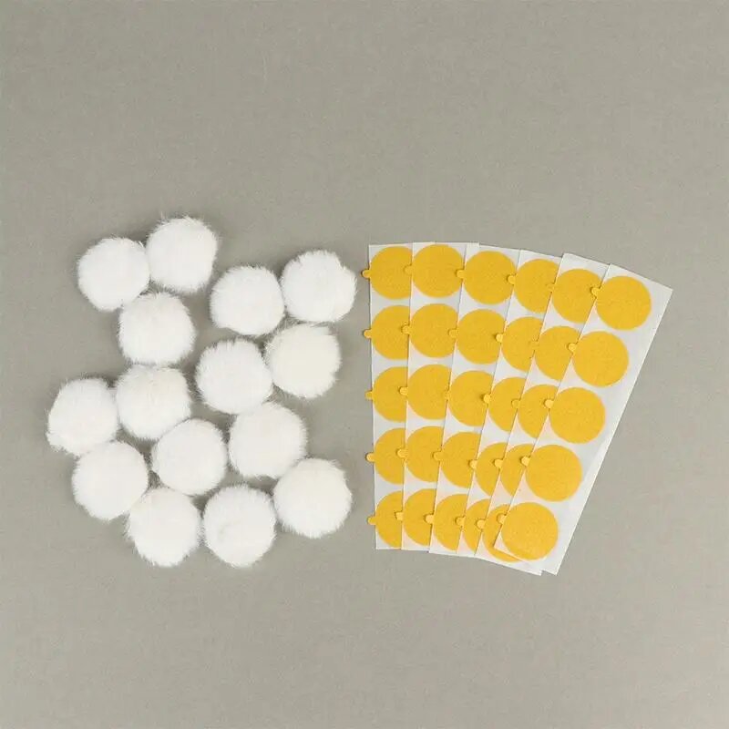 Многоразовые пушистые чехлы для лаvalier микрофонов White