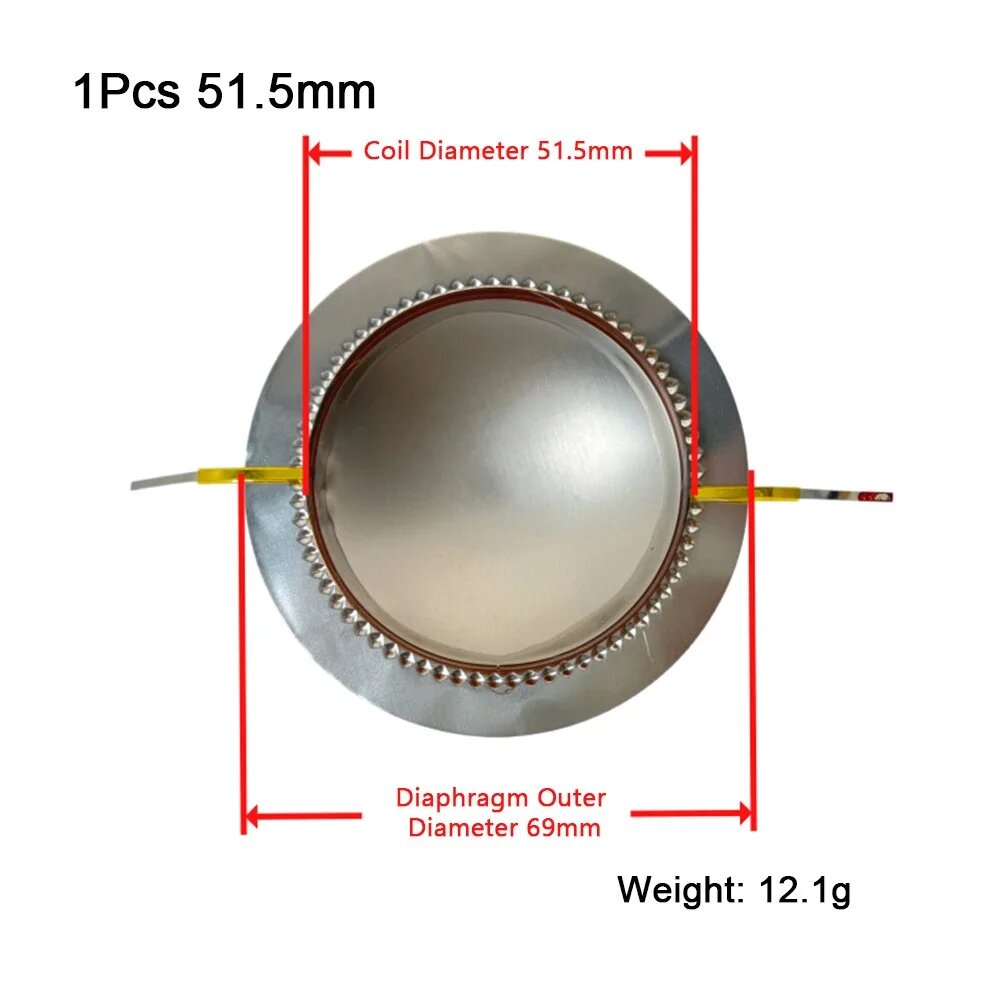 Твитер: титановая диафрагма 51.5mm, 8 Ом