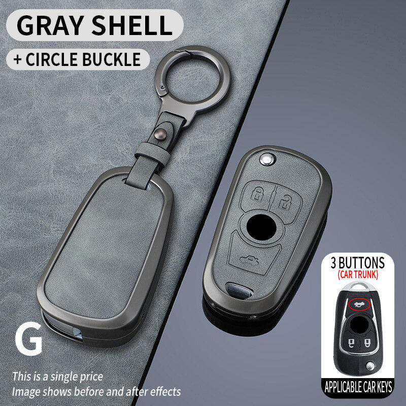 Складной чехол для ключа в стиле Premium Gray для автомобилей Buick Excelle, Kalman, LaCrosse, Chevrolet Cruze -