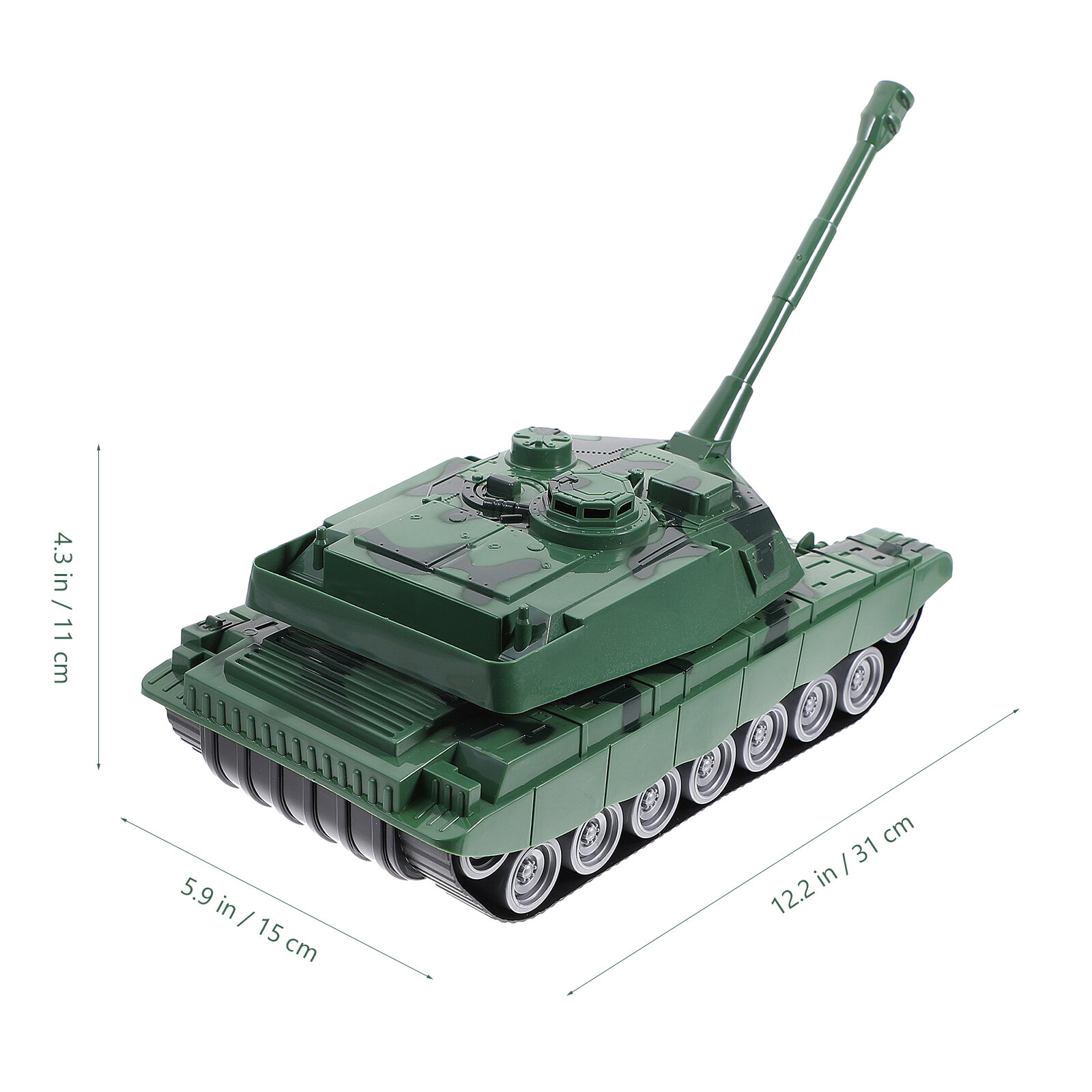Игрушечный Танк С Вращающейся Башней Модель Для Детей 31x15cm