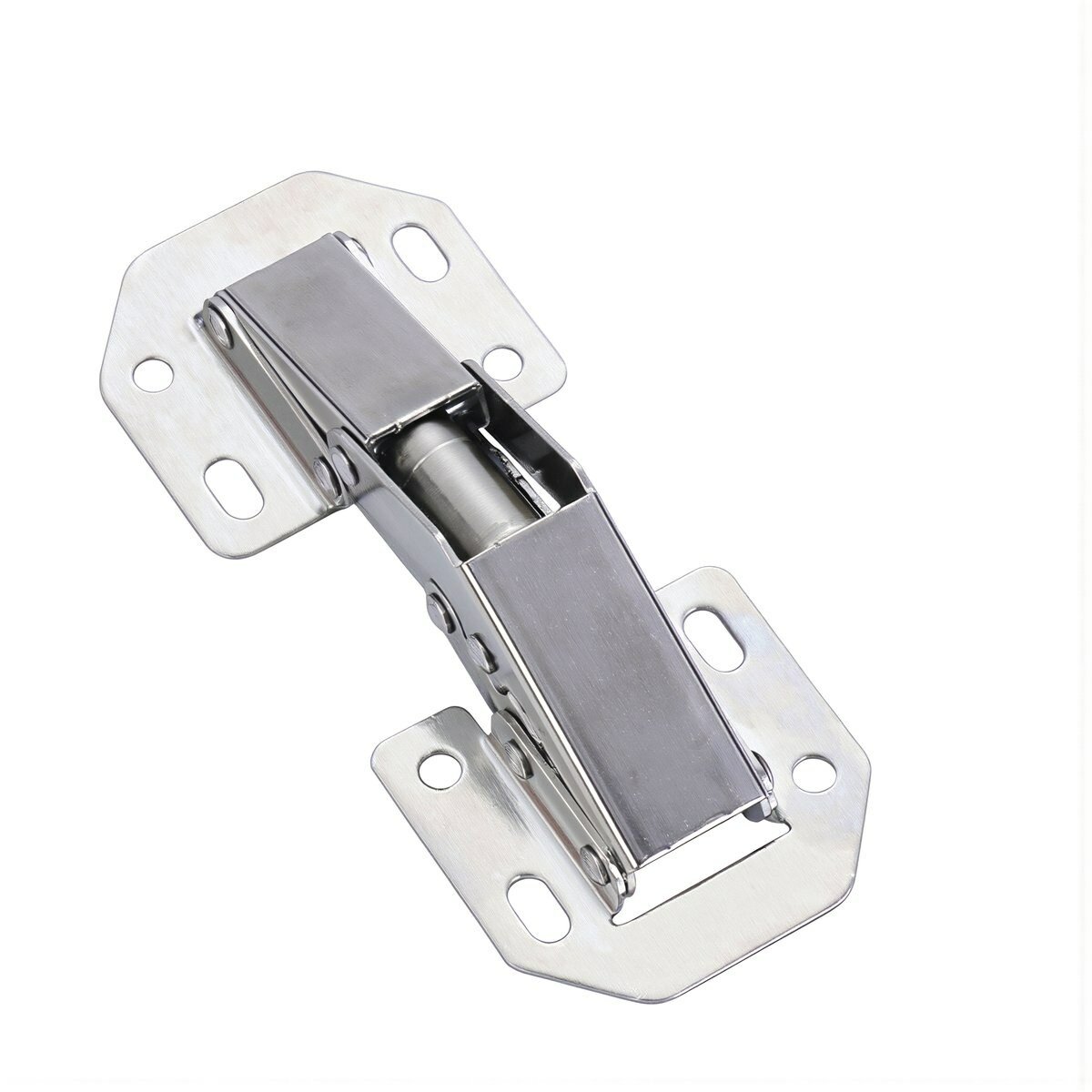 Петля мебельная с внутренней пружиной амортизатора беотвертная 3 дюйма для небольших дверок шкафа, 3 дюйма (обычная петля), без винтов