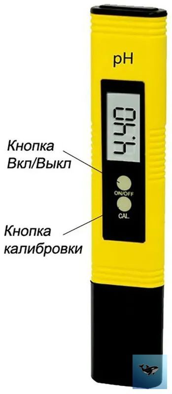 PH метр для воды, измеритель кислотности, тестер анализатор качества воды ИК-02 0.00 - 14.00 pH (Желтый)