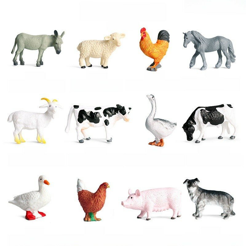 Collectible plastic farm figures realistik ranch and farm models styledd