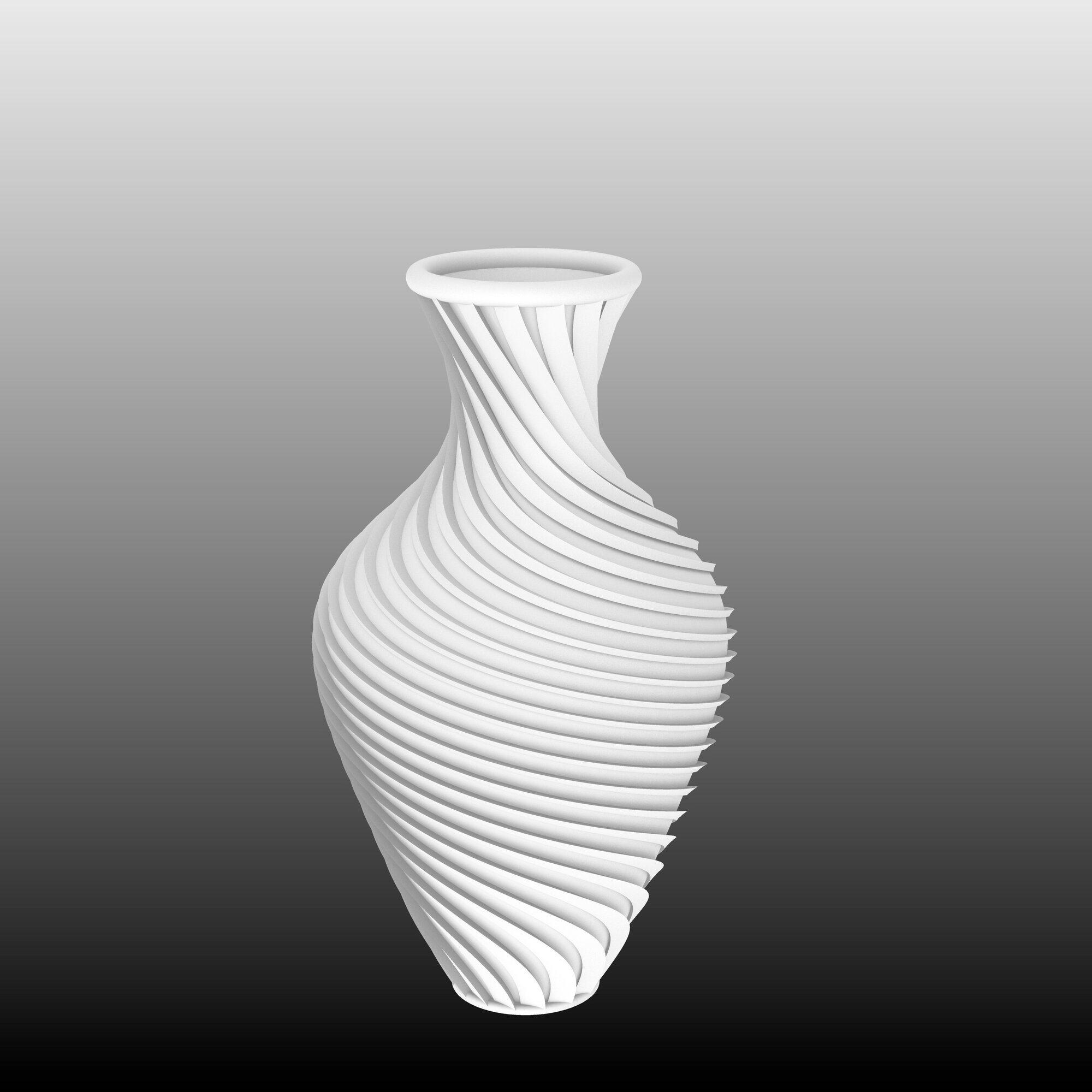 Ваза декоративная дизайнерская, 3D-печать, 3DOPRU арт. VASE-TV-3749431