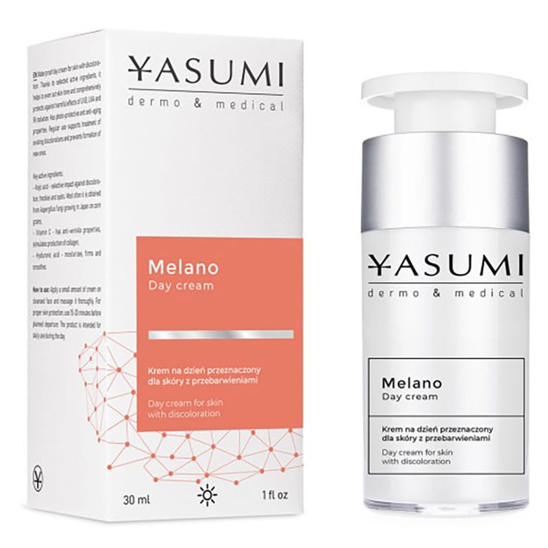 Крем для ухода за кожей Yasumi Melano Day Cream Осветляюще - защитный дневной крем для кожи с пигментацией 30 мл