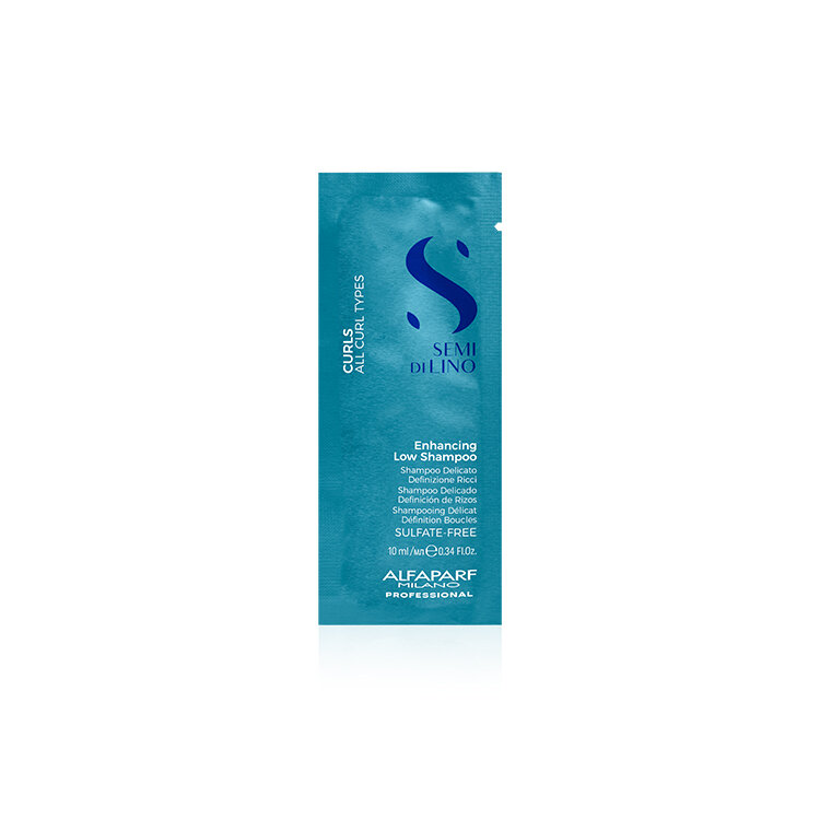 Alfaparf Milano - SDL Semi di Lino Curls Enhancing Low Shampoo Шампунь для кудрявых и вьющихся волос (пробники) 10 мл