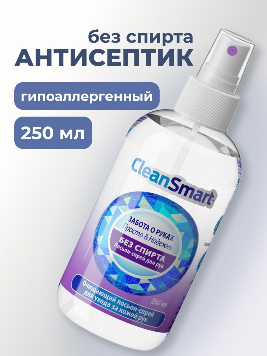 Антисептик для рук и поверхностей спрей санитайзер 250 мл
