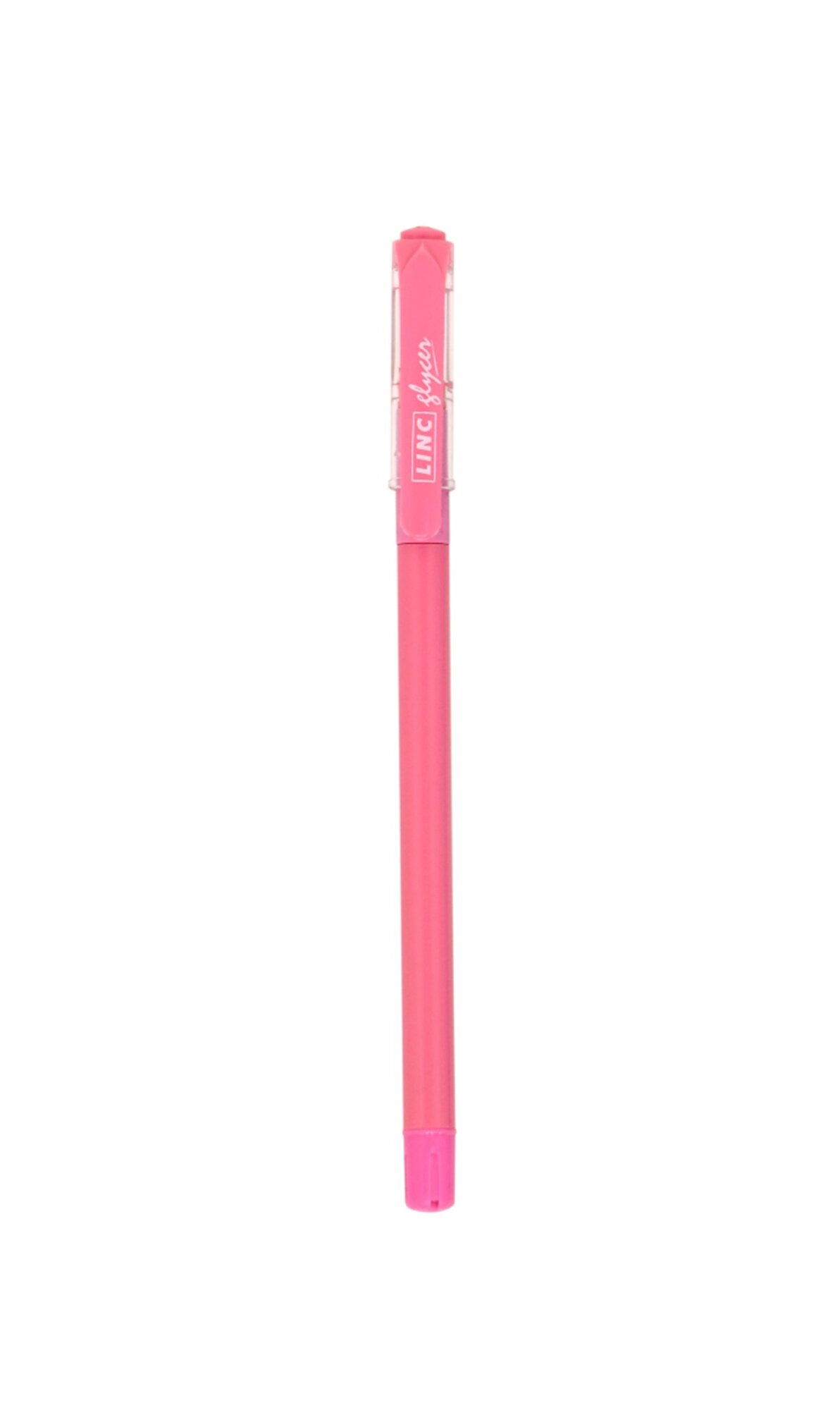 Ручка шариковая Linc Glycer Fancy colors синяя 0,7 мм, ассорти круглый корпус, грип, игольчатый наконечник 1 шт