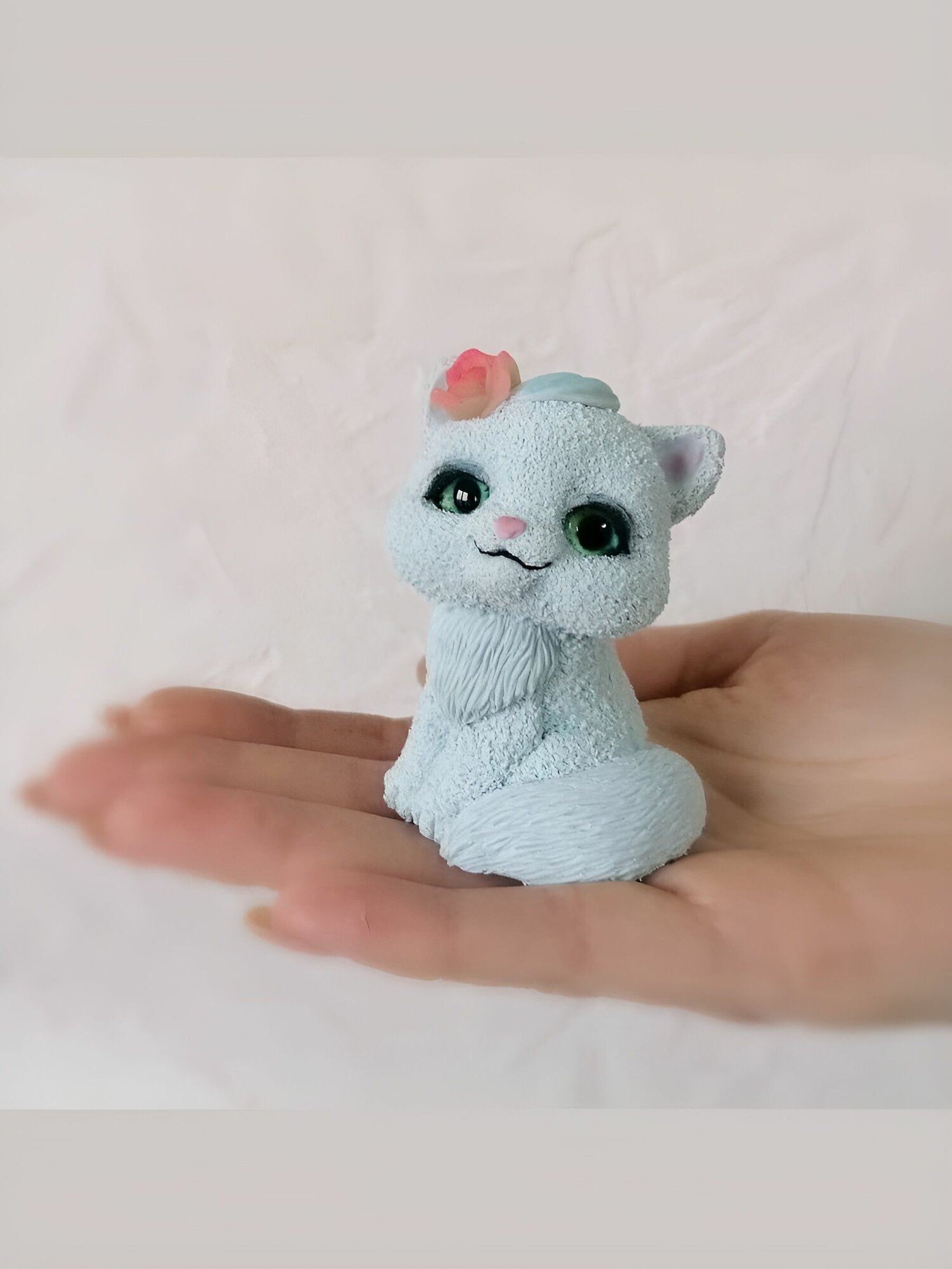 Силиконовая форма "Кошечка Мурка". Молд для творчества, мыловарения, гипса, воска.