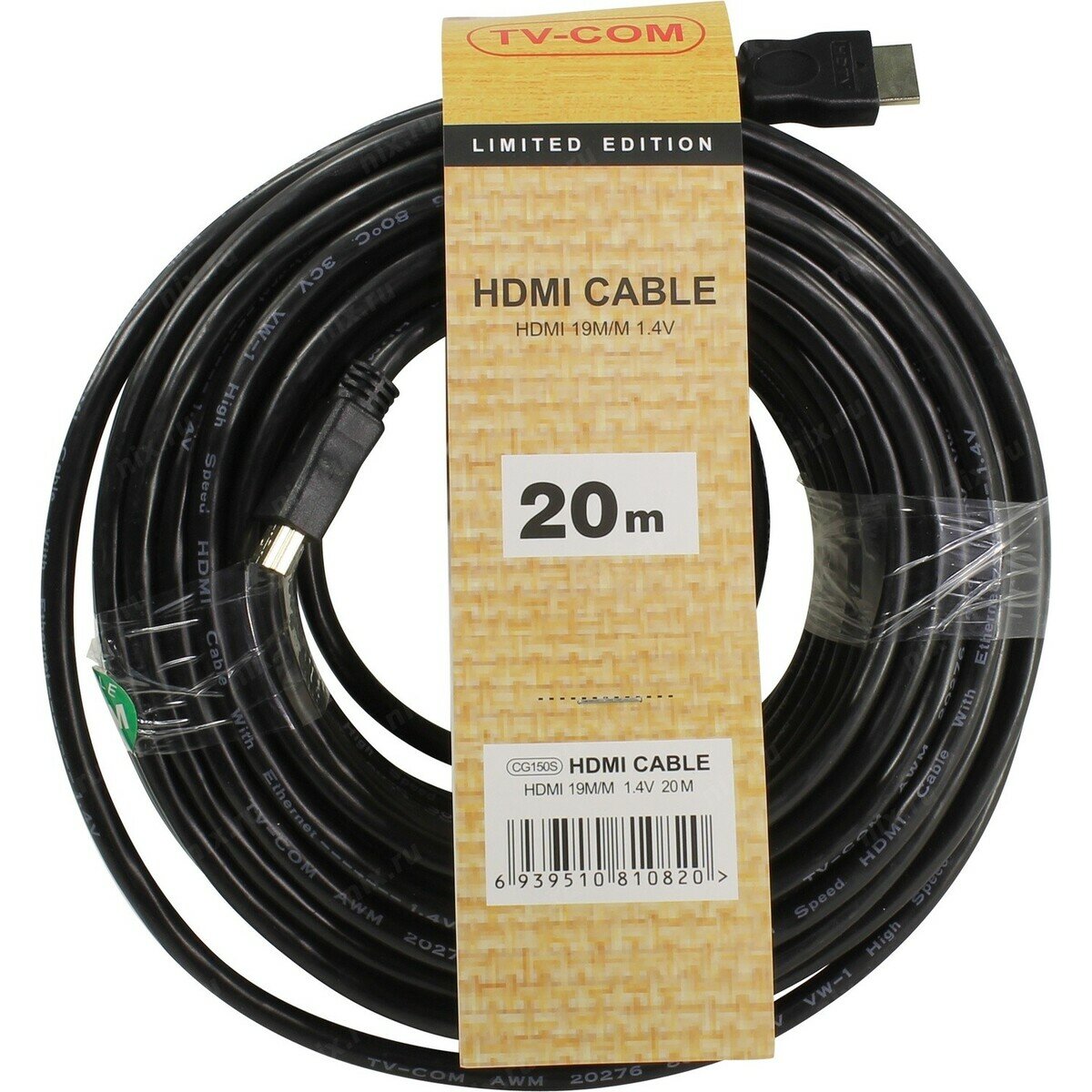 TV-COM CG150S-20м Кабель HDMI to HDMI (19M -19M) 20м ver1.4 — фото 1