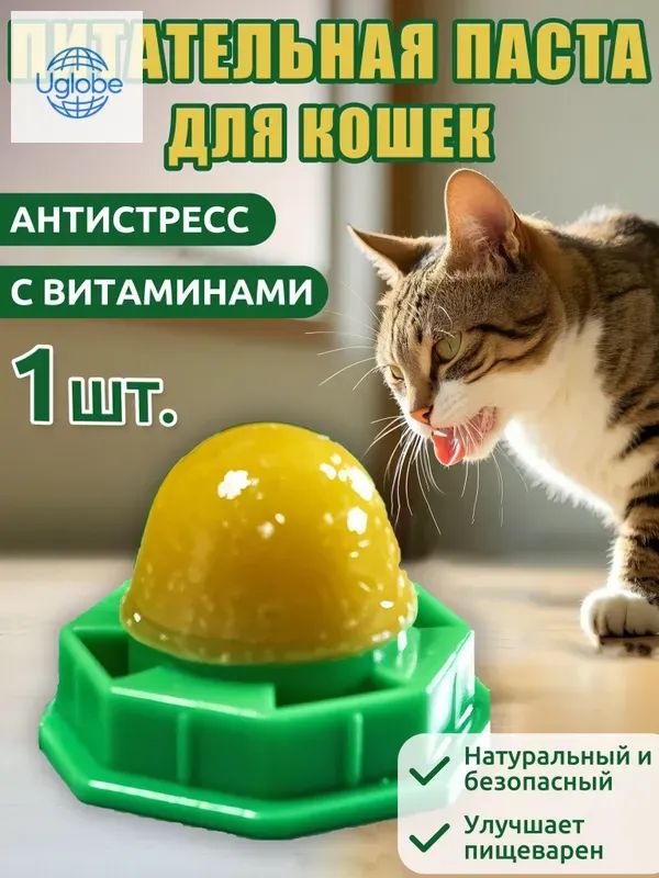 Леденец для кошек, шарик с кошачьей мятой,1 шт, вкусные игрушечные мячики с курицей и витаминами для кошек