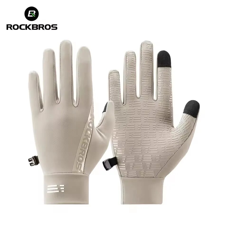 ROCKBROS Зимние велосипедные перчатки с сенсорным экраном M, S414-BG
