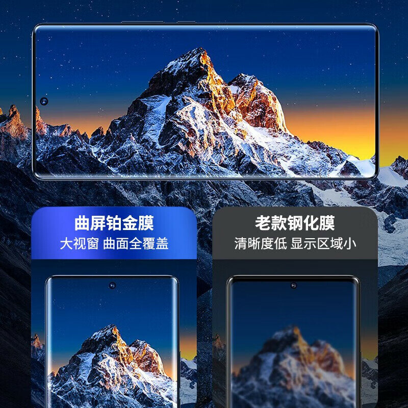 Мингинь стеклянная защитная пленка для Honor 90 Pro 2 шт. HD, полное покрытие, изогнутая, без пыли, прозрачная,