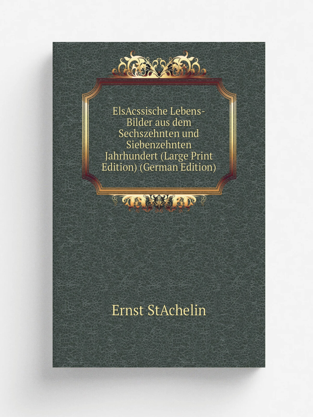 ElsAcssische Lebens-Bilder aus dem Sechszehnten und Siebenzehnten Jahrhundert (Large Print Edition) (German Edition) | Ernst StAchelin | Репринт