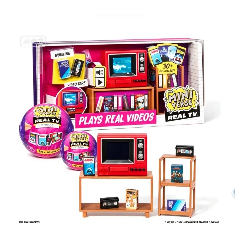 MGA Miniverse Real TV Videos Player and 2 balls