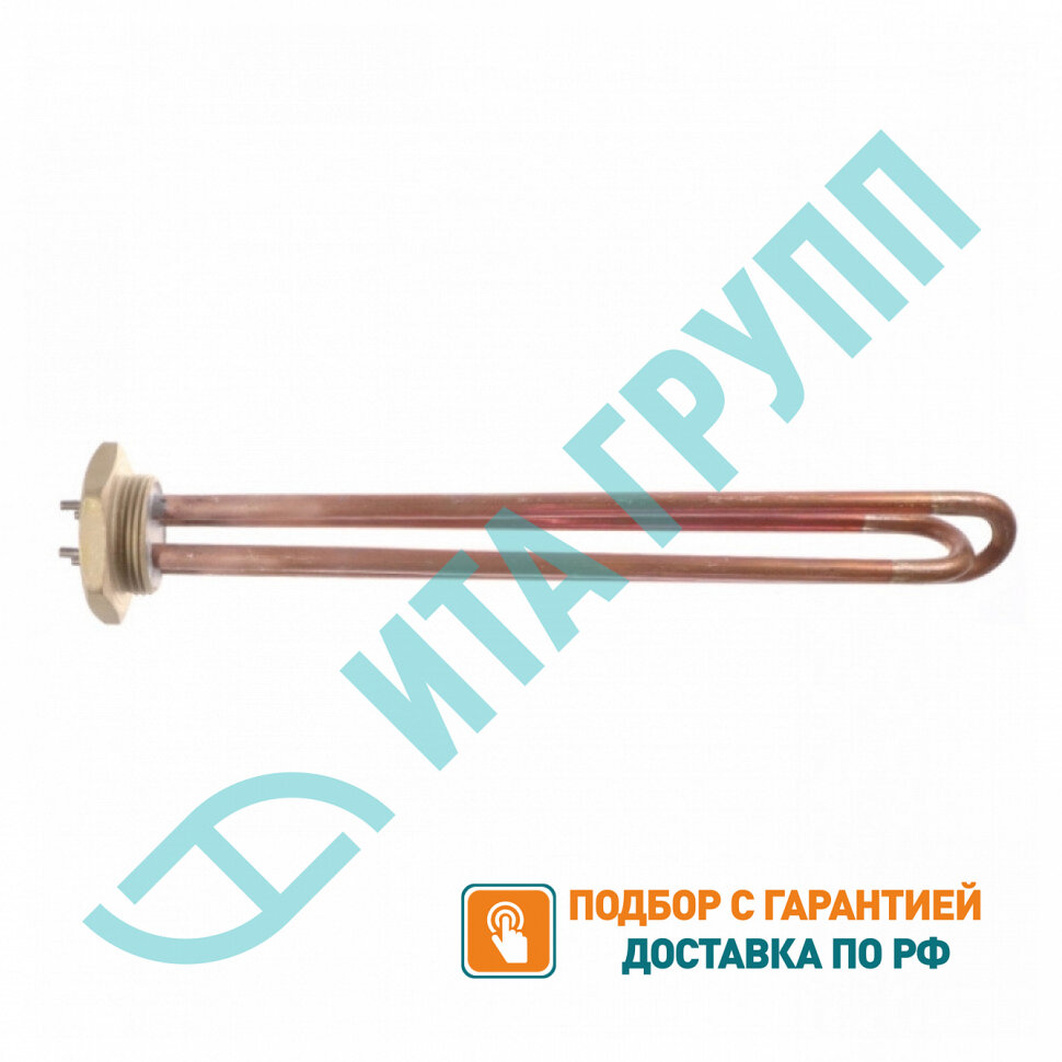 ТЭН RDT для нагрева воды 4кВт, L300мм, G1" 1/4 D42мм, медный, Эван, Protherm, 282403