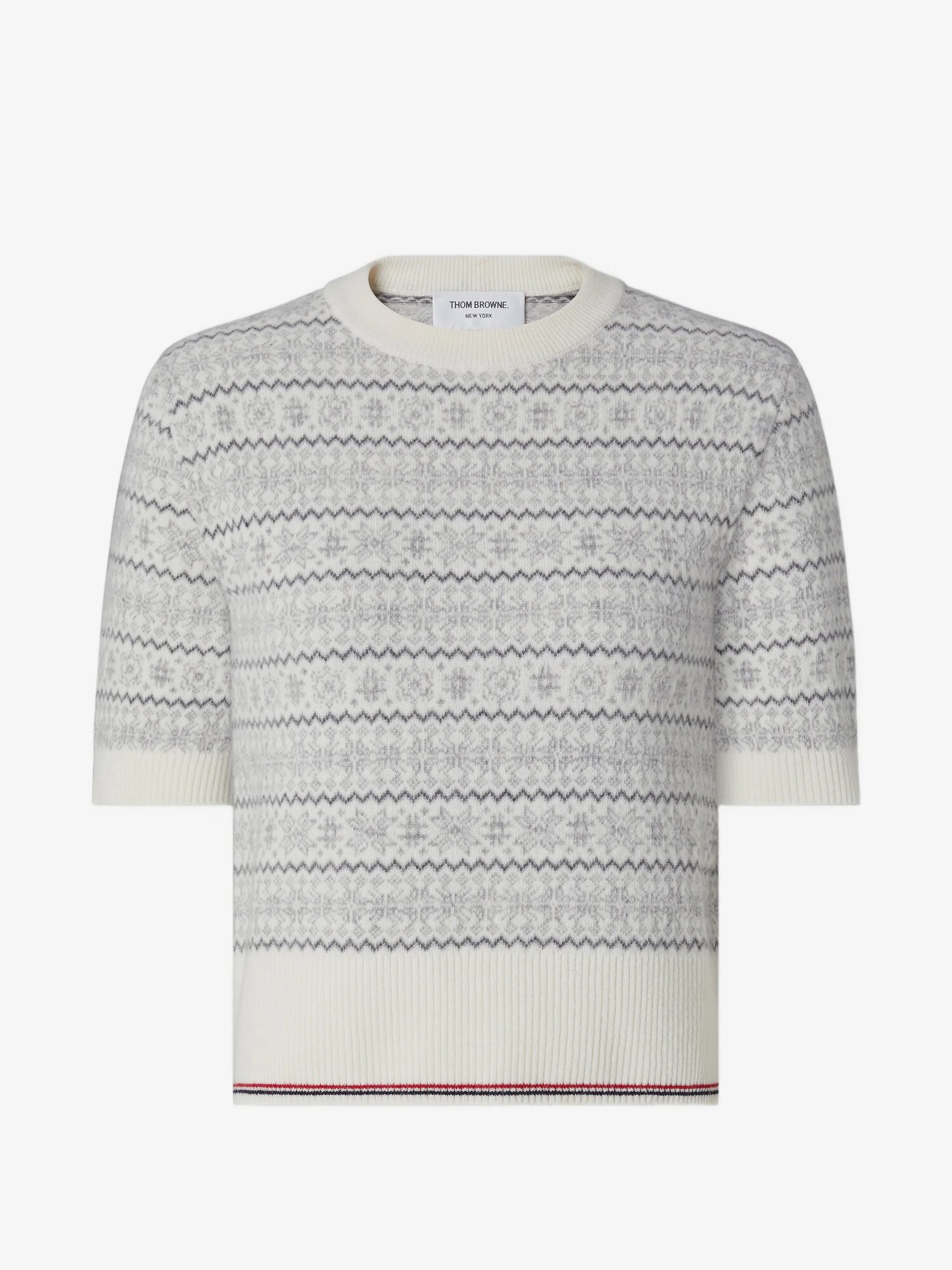 Свитер THOM BROWNE Snowflake jacquard sweater