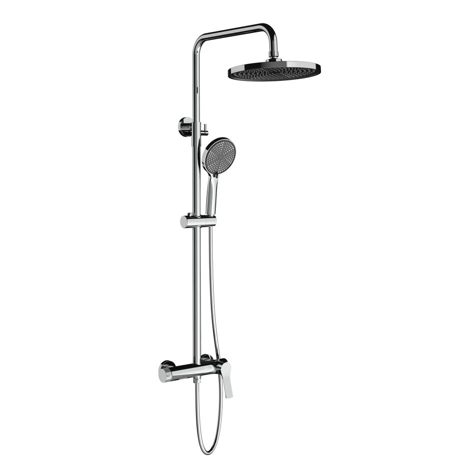 Душевая стойка Vincea Arco VSFS-4AR1CH со смесителем, хром