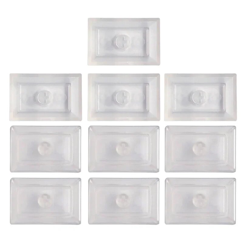 Набор колпачков для клавиш YMZ3WZY DSA 1.5U PBT пустых Белый, Clear
