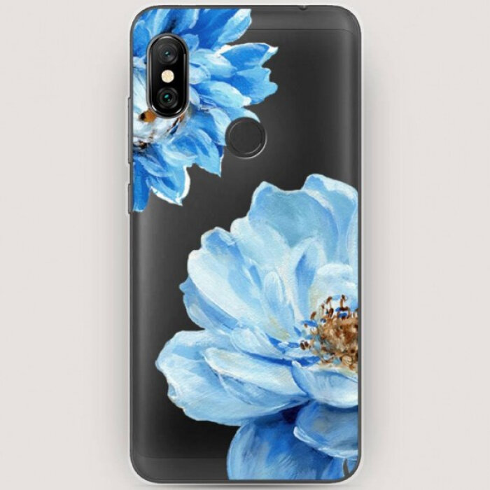 RosCase Силиконовый чехол для Xiaomi Redmi Note 6 Pro