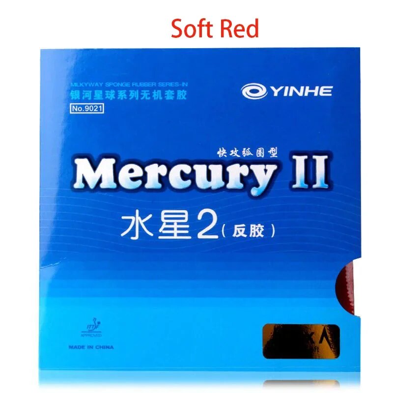 Резина для настольного тенниса Mercury 2 Original Professional Красный, Soft Red