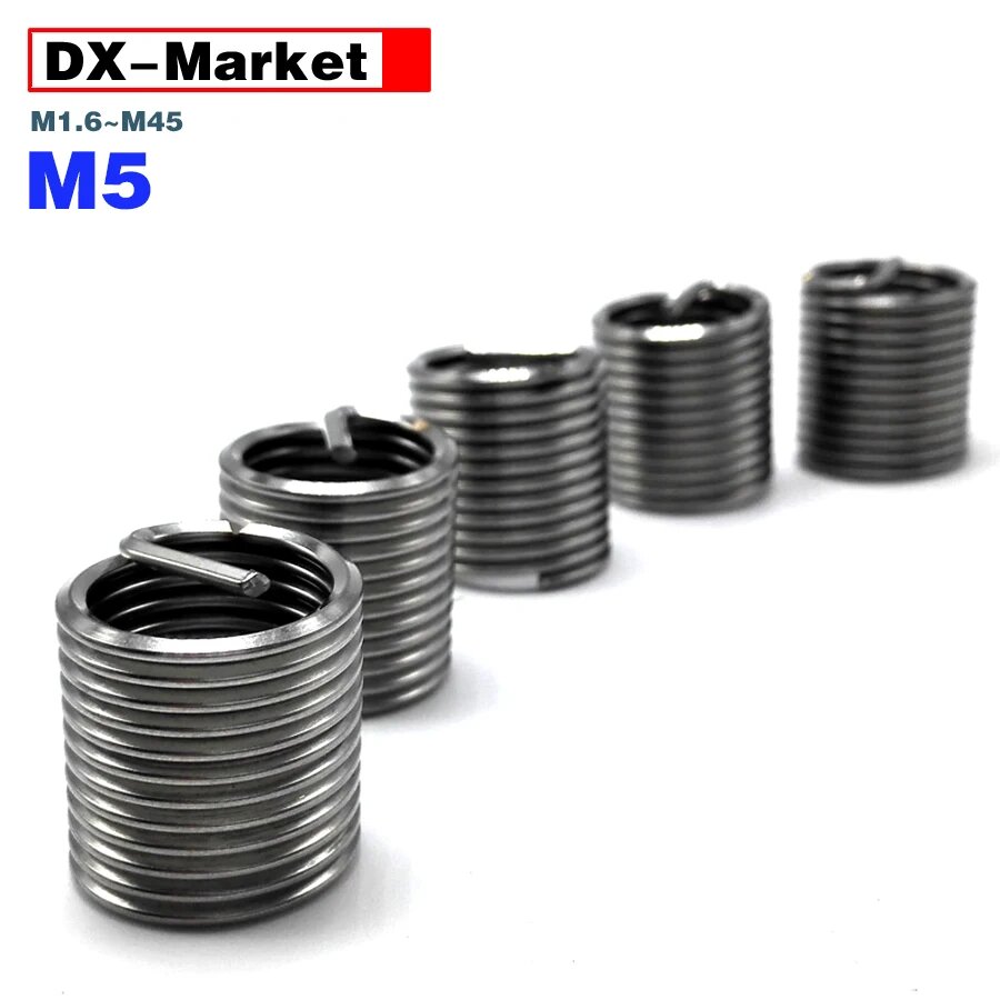 Резьбовые вставки DX-Market G003 M4*0.7, M5*0.8p из нержавеющей M5 -0.8 pitch, 2.5D -300 pieces
