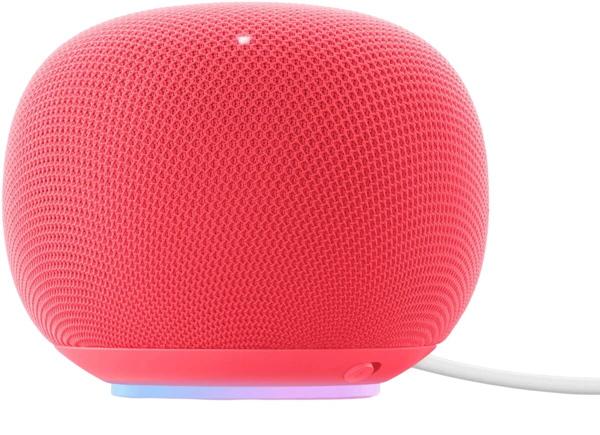 Умная колонка Google Home Speaker 2026 Berry Coral (Ягодно-Коралловый)