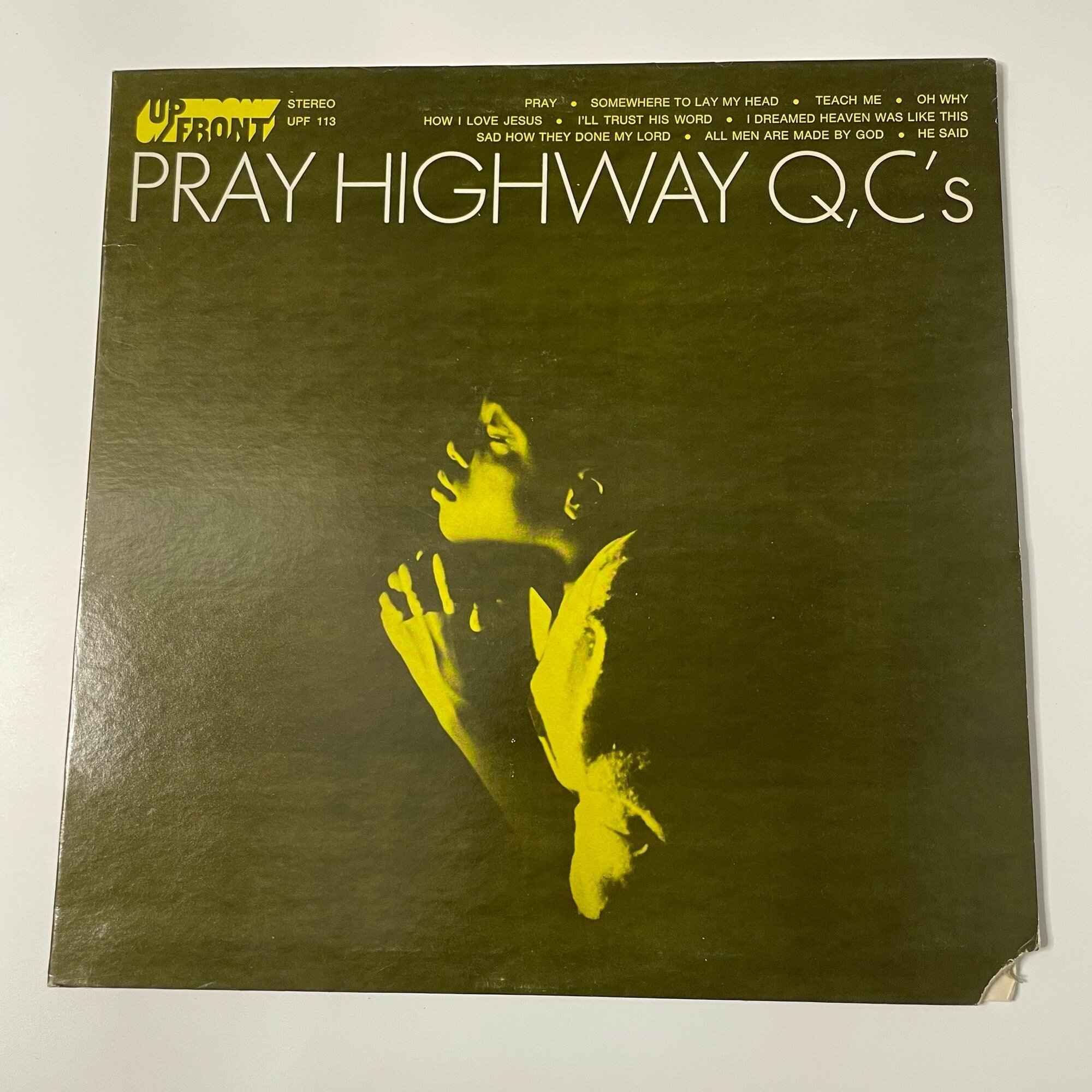 Винтажная виниловая пластинка LP The Highway QC Pray (США 1968) Госпел