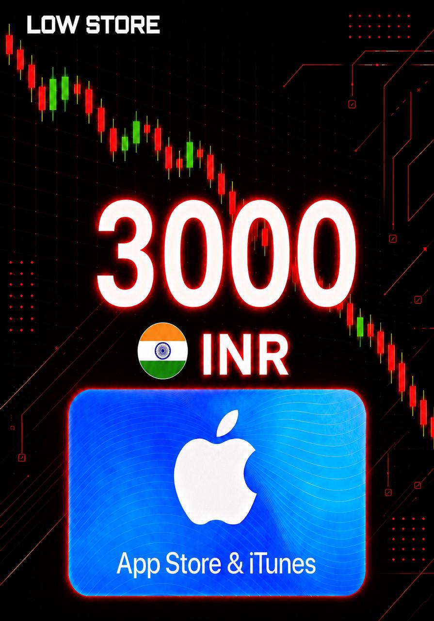 Подарочная карта Apple 3000 INR, цифровой код App Store и iTunes, Индия