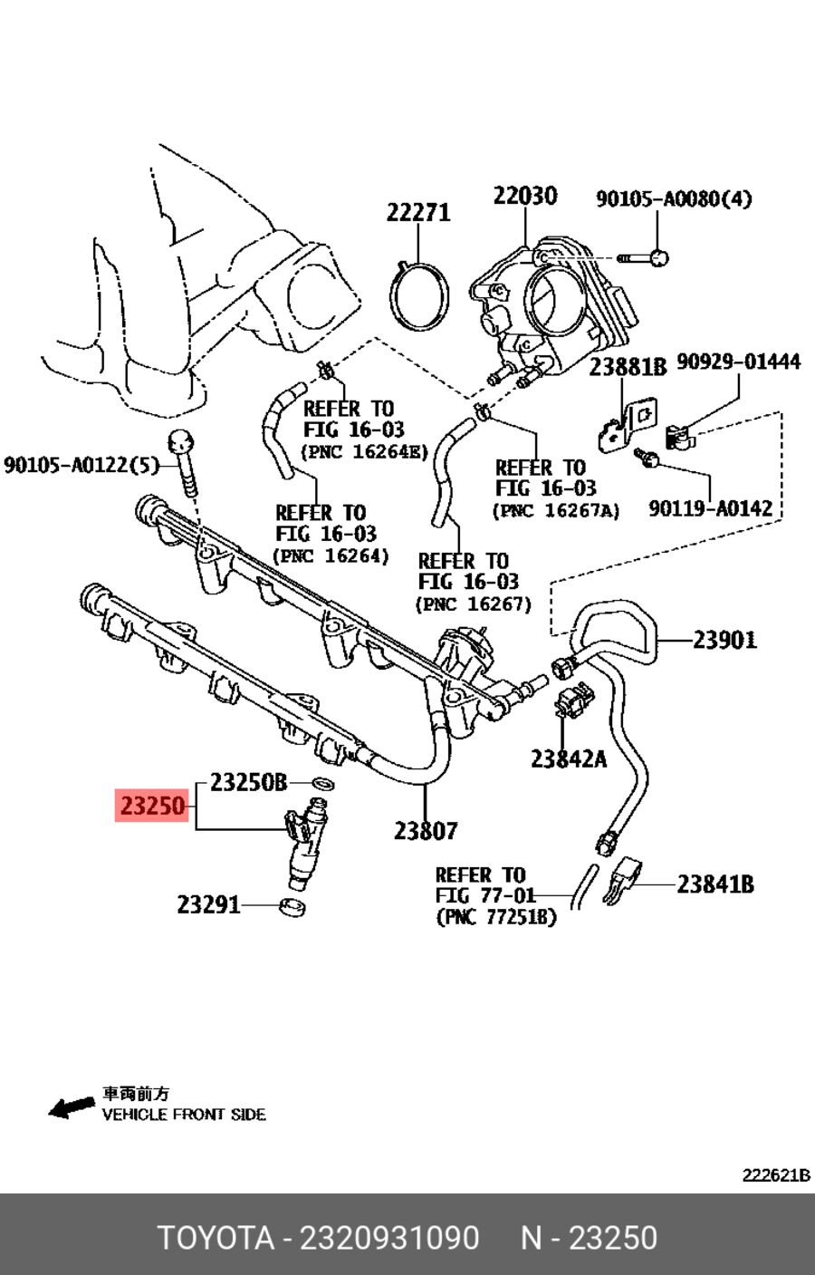 Инжектор org (TOYOTA 2320931090)