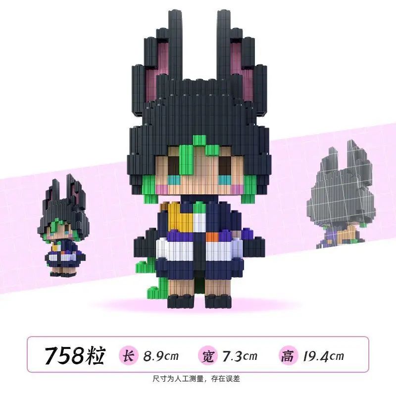 Конструктор пластиковый Bricks 3D Тигнари Genshin Impact 758 Деталей