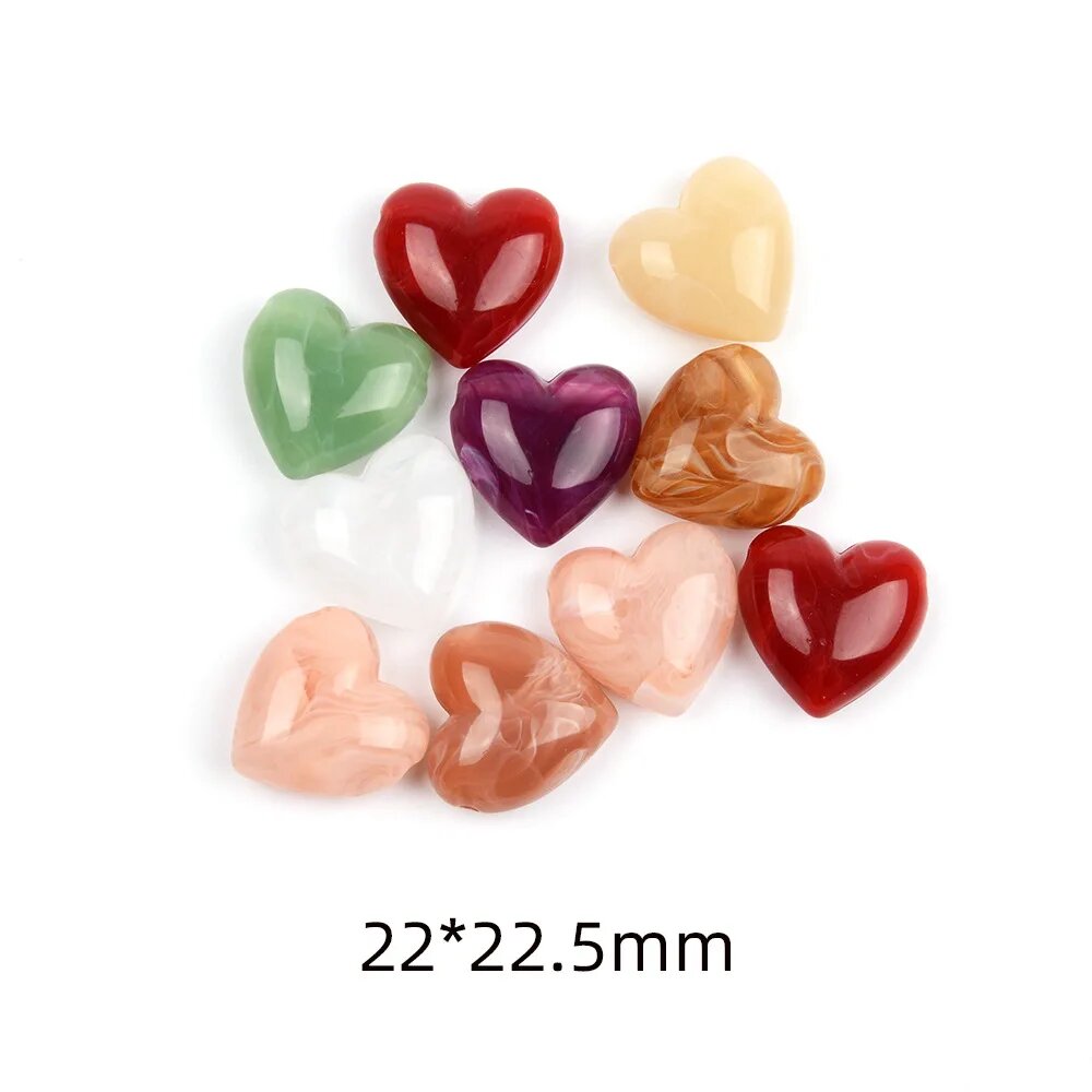 Акриловые бусины сердце форма 10-20 шт 1-10 PCS