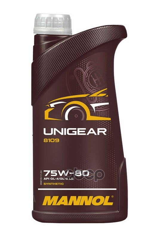 8109 MANNOL UNIGEAR 75W80 1 л. Синтетическое трансмиссионное масло 75W-80 MANNOL арт. MN8109-1