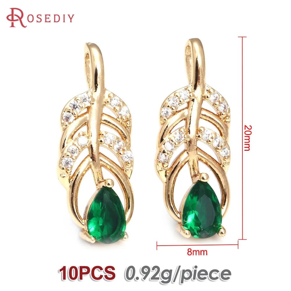 Подвески Rosediy латунь и циркон 18-каратное золото 40171-18K Gold Color