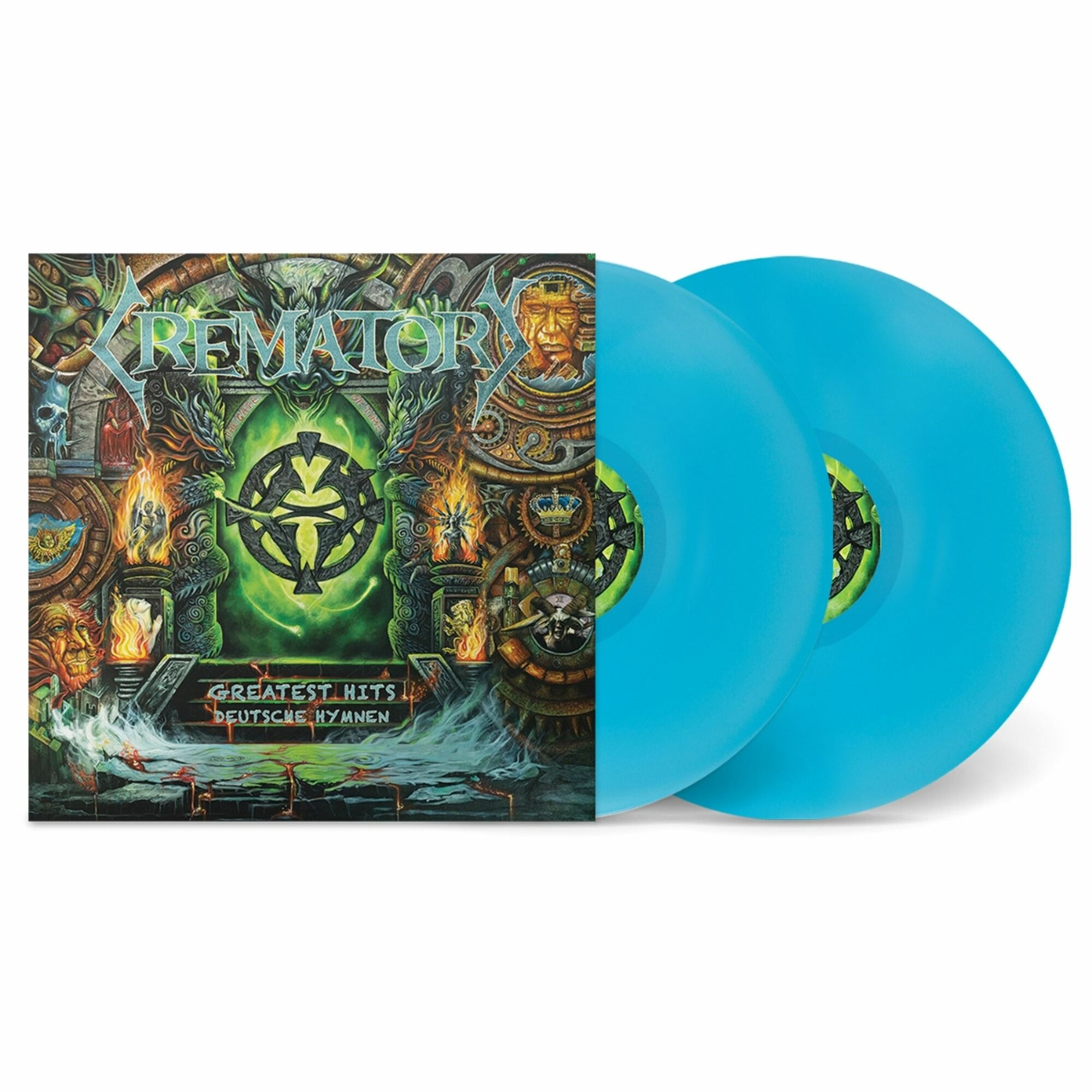 Виниловая пластинка Crematory - Greatest Hits (German Hymns) (2LP) 2026, Gatefold, Бирюзовый винил, Limited Edition