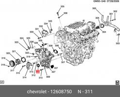 Уплотнительное Кольцо Коленвала Org (GM/Opel/Chevrolet 12608750)