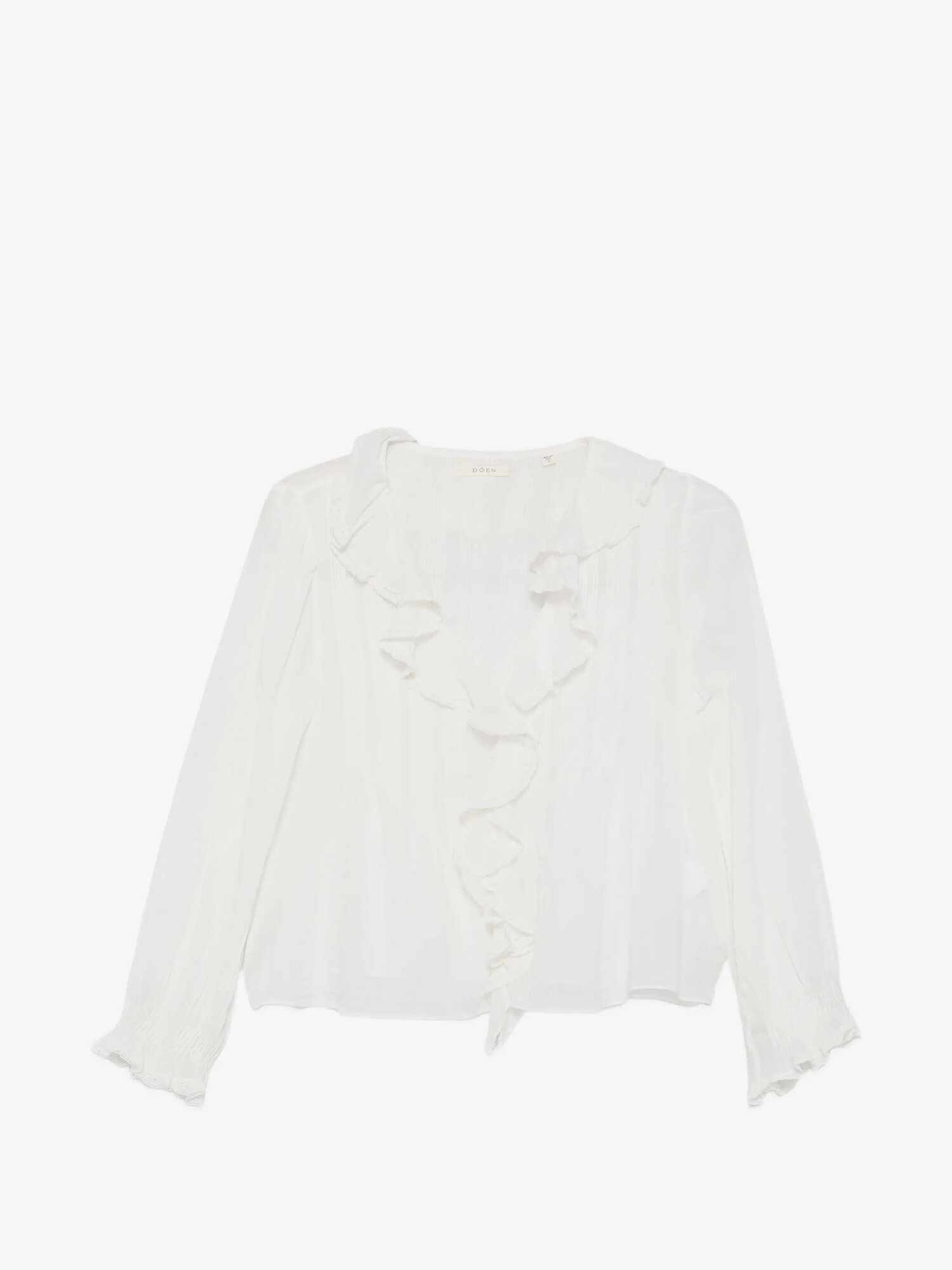 Топ Hardy ruffled pin-tucked top