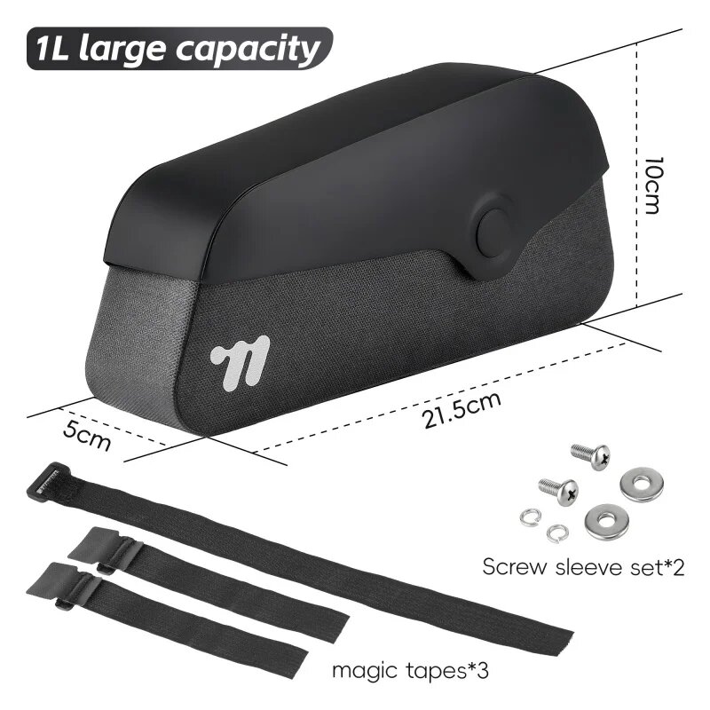 Велосумка West Biking 1л водонепроницаемая Magnetic Lid Black