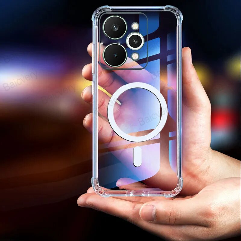 Для Realme 15 Pro 5G/Realme 15 5G противоударный мягкий защитный чехол из Transparent2, Realme 15 5G