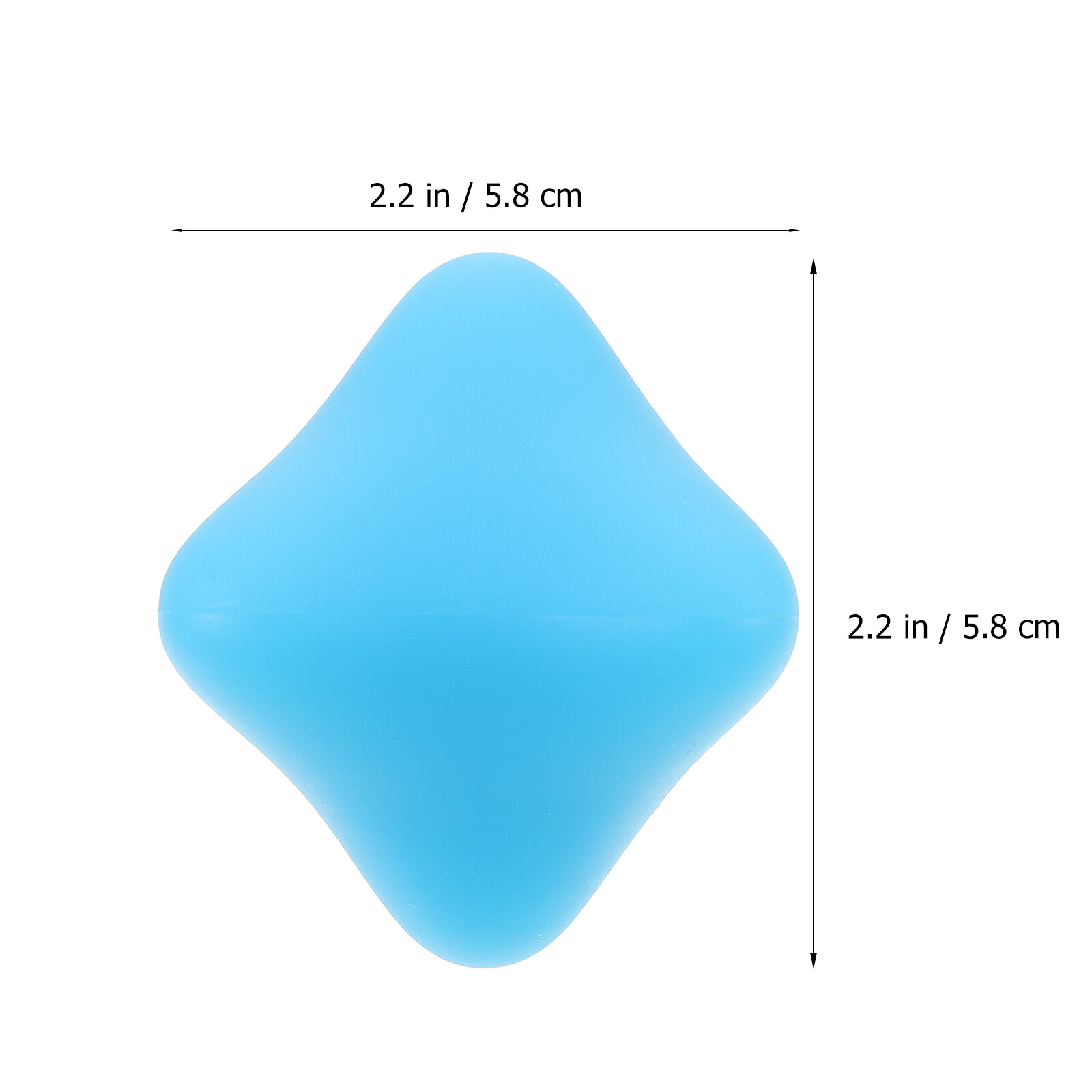 Синий Силиконовый Фитнес-Бол Для Пальцев Тренировочный Бол 5.8X5.8X5.8CM