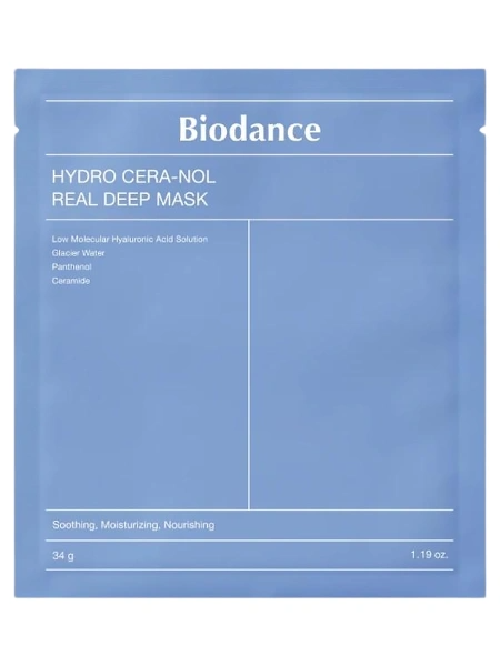 Biodance Hydro Cera-Nol Real Deep Mask 34g Ночная гидрогелевая маска с церамидами против сухости, BD971/1, Biodance