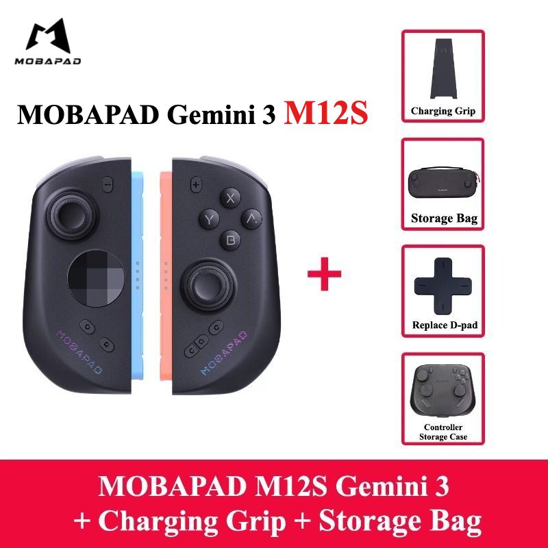 MOBAPAD M12S Контроллер Switch 2 Joy-Con TMR Air Joystick No Drift HD Rumble Беспроводной геймпад для Nintendo Switch NS2 с поддержкой NFC