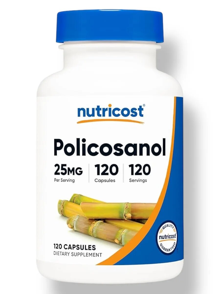 Nutricost Policosanol 25 мг, 120 капсул