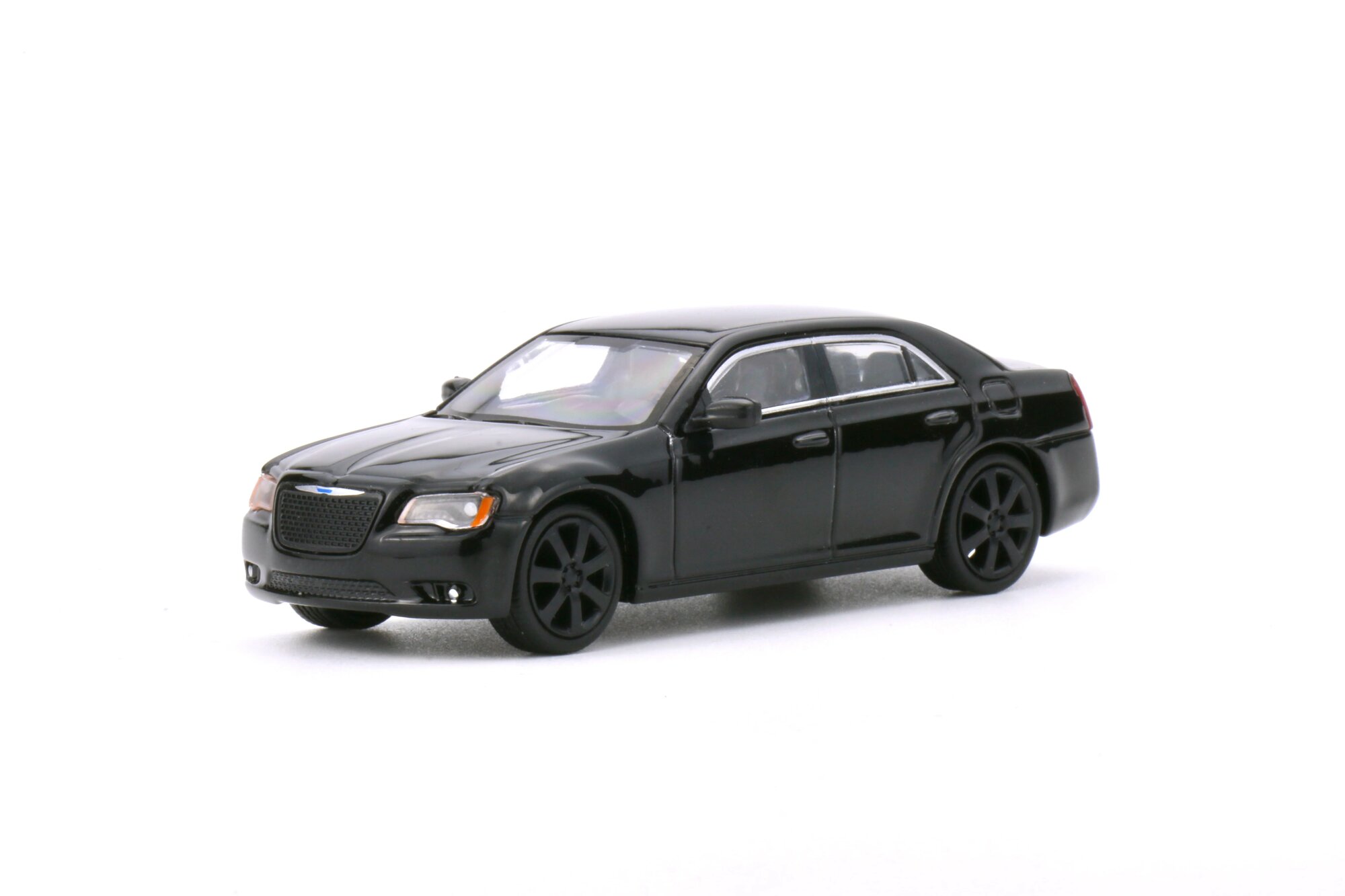 Модель автомобиля Chrysler 300C LAPD 1/64 Черный, 300C black