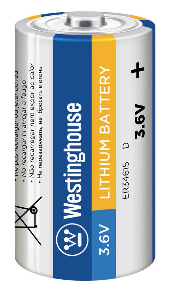 Литиевая промышленная батарейка (не аккумулятор) Westinghouse ER 34615 (D)