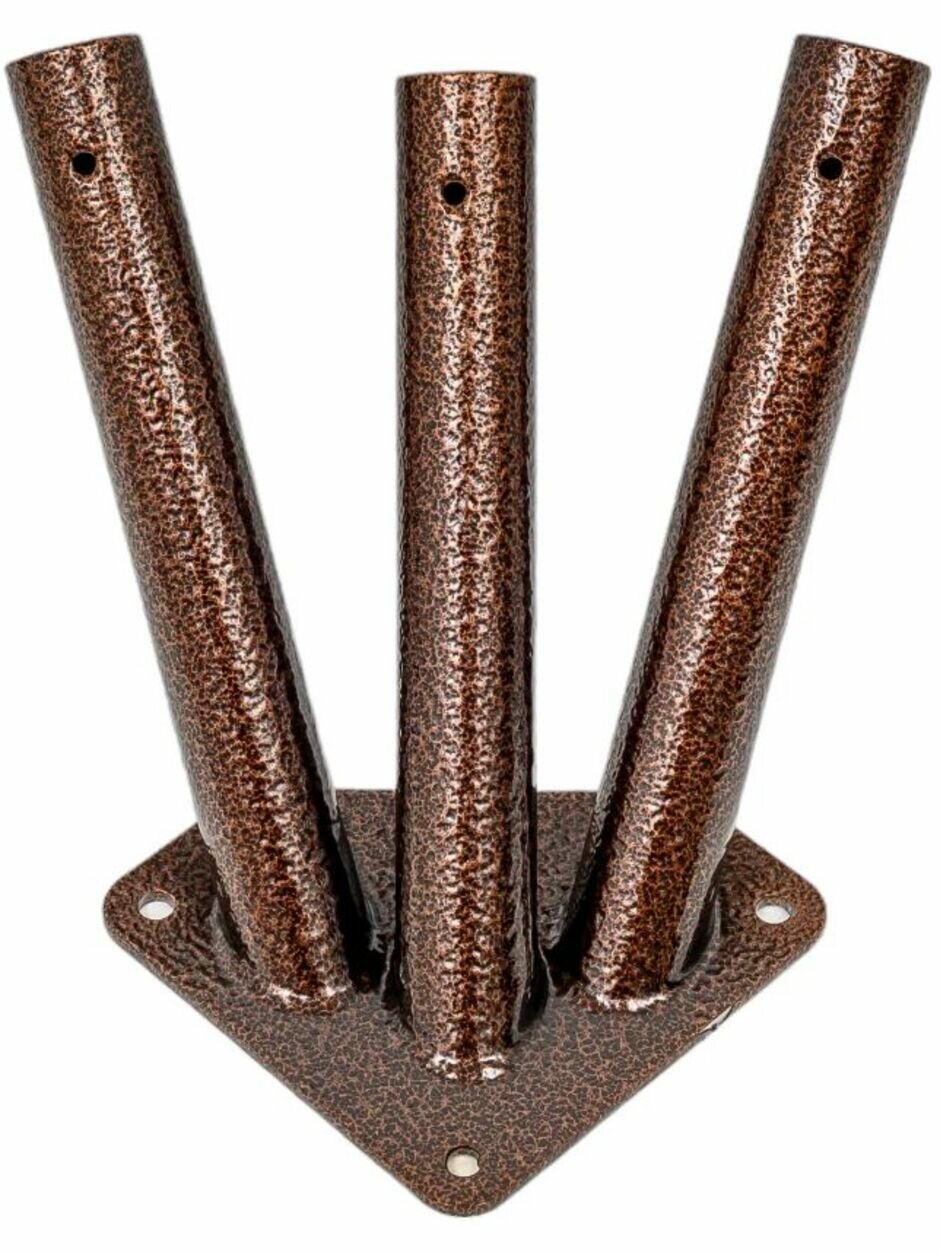 Кронштейн для флага PALITRA TECHNOLOGY, трехрожковый, настенный, сталь с порошковой покраской 50500-3