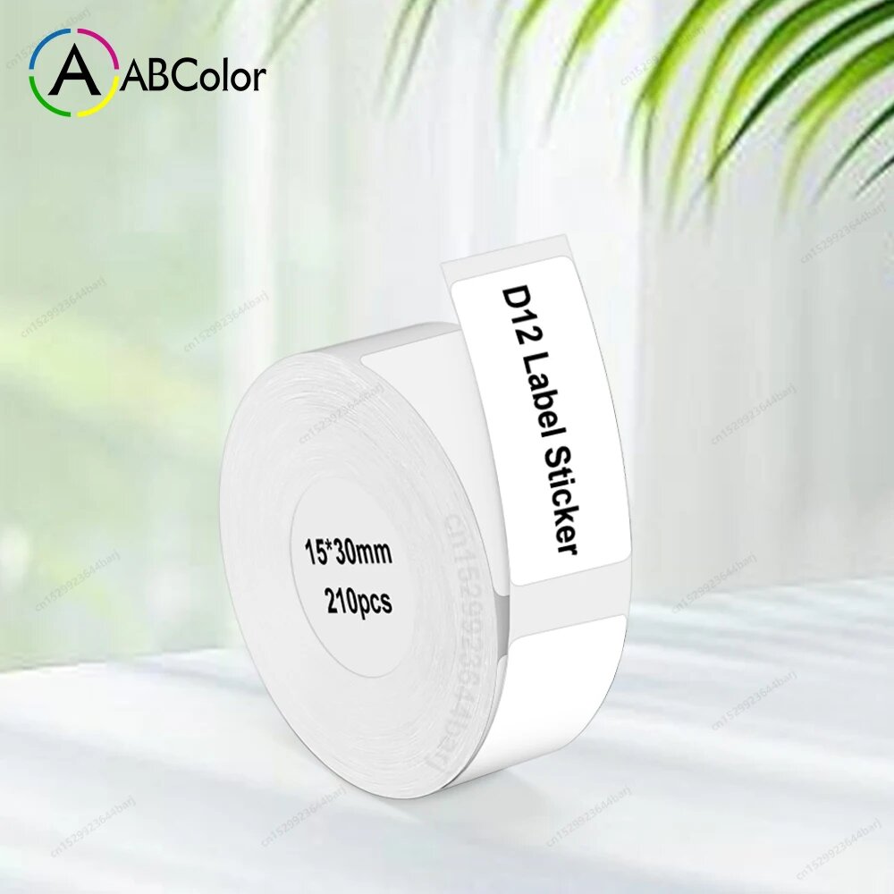 Бесчернильный принтер для этикеток D12, принтер для самоклеящихся этикеток, аналогичный Marklife P15, P12, Q30, D11, термопринтер для этикеток или 1 рулон ленты для этикеток D12.