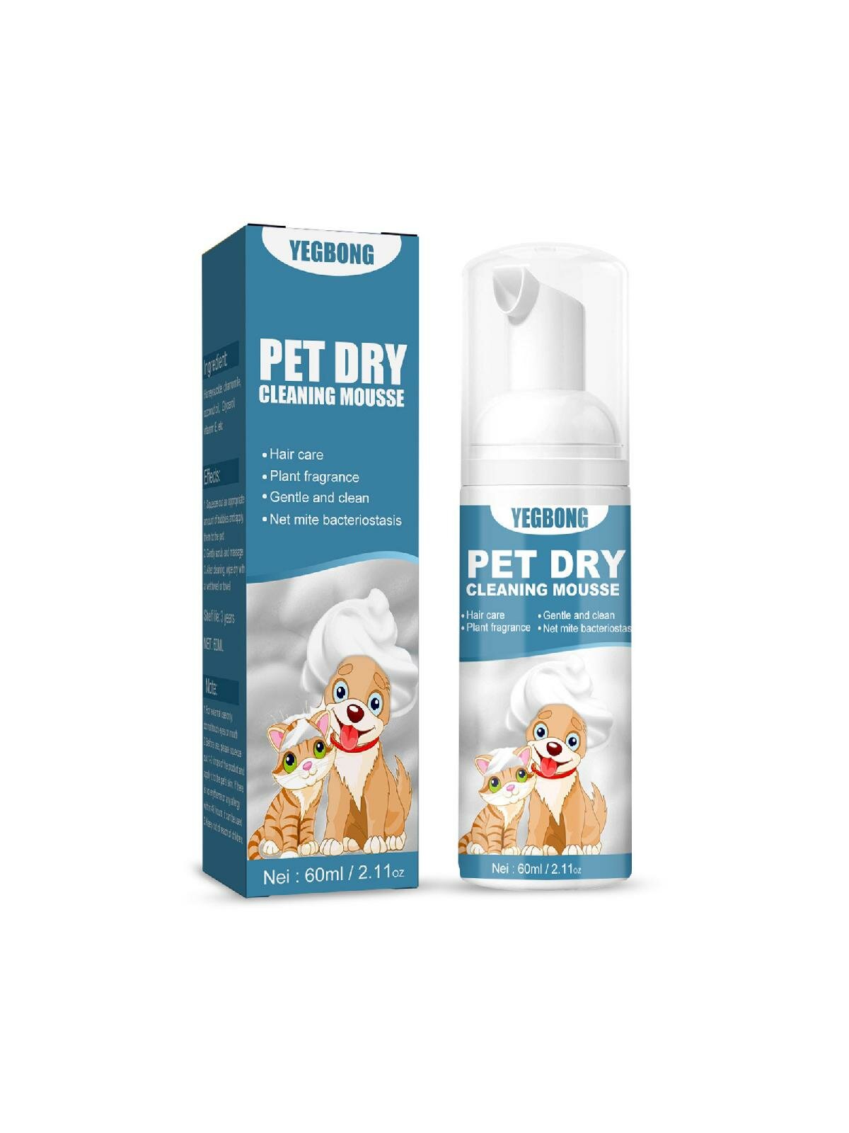 Мусс для сухой чистки ванны для собак, дезодоранты для щенков домашних кошек легкой очистки