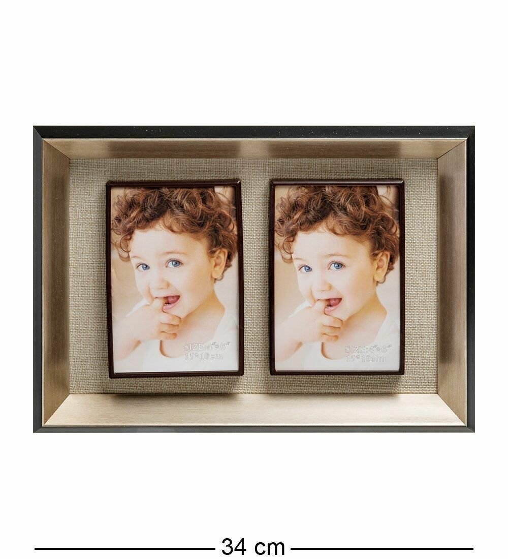 Панно из фоторамок на магните A2116085 Art Home, Пластик, ткань, магнит