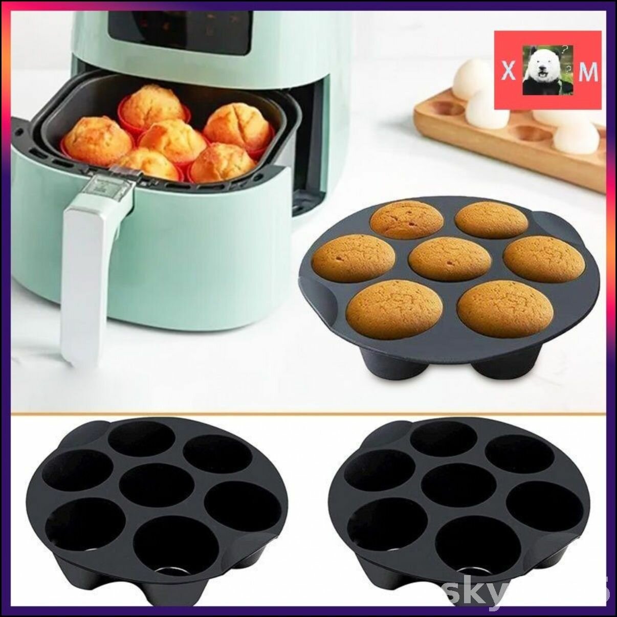 Силиконовая Форма Для Выпечки Круглая 18 См, Для Аэрогриль электрический